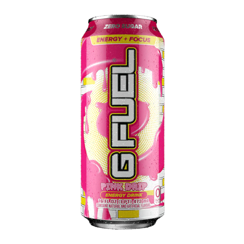 G FUEL - Zero Sugar Energy Drink - Pink Drip (Pink Fruit Chew Candy Fl ...